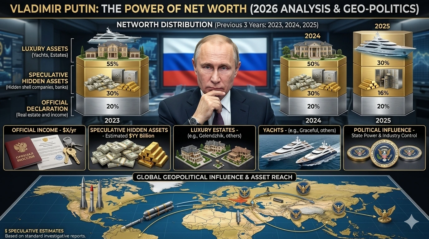 Vladimir Putin Net Worth: Explored Wealth & Hidden Fortune In 2026